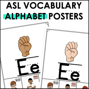 ASL Posters, ASL Alphabet Posters, American Sign Language Posters, ASL ...