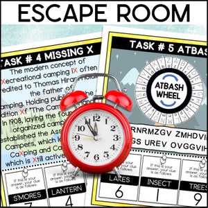 Escape Room for Kids, Printable Camping Puzzle Game for Summer ...