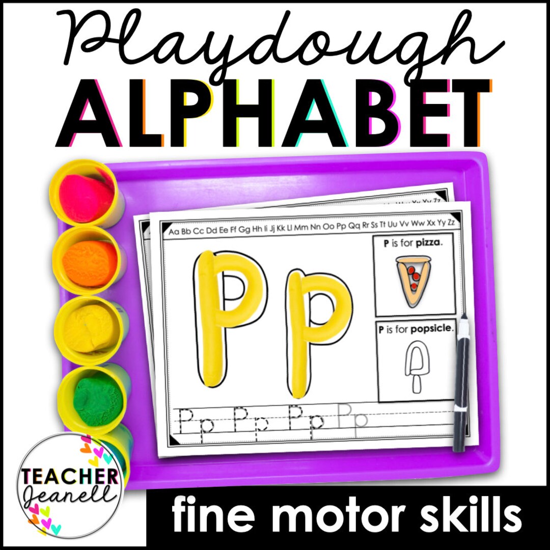 Alphabet Playdough Mats: Beginning Sounds Activity (PDF) - Etsy