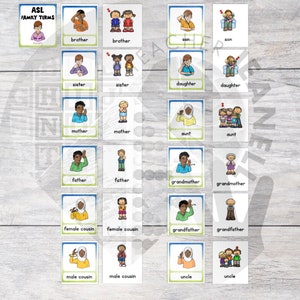 ASL Flashcards Bundle, ASL Worksheets, American Sign Language ...