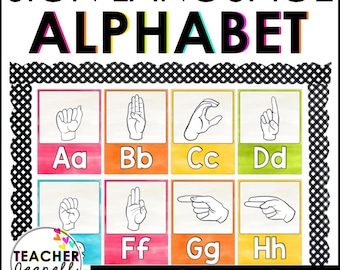 ASL Alphabet-digital Download ASL Alphabet-abc Sign Language Printables ...