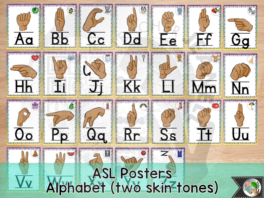 Sign Language Alphabet Printable Poster For Preschool And, 44% OFF