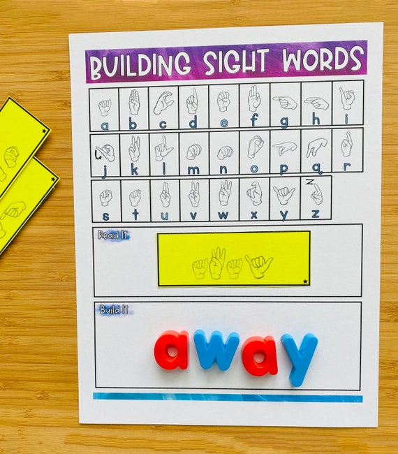 Sign Language Sight Words Homeschool Resources ASL Building Sight Words ...