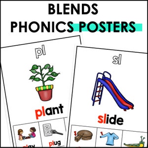 Blends Posters, Consonant Blends, Phonics Posters, Classroom Posters ...