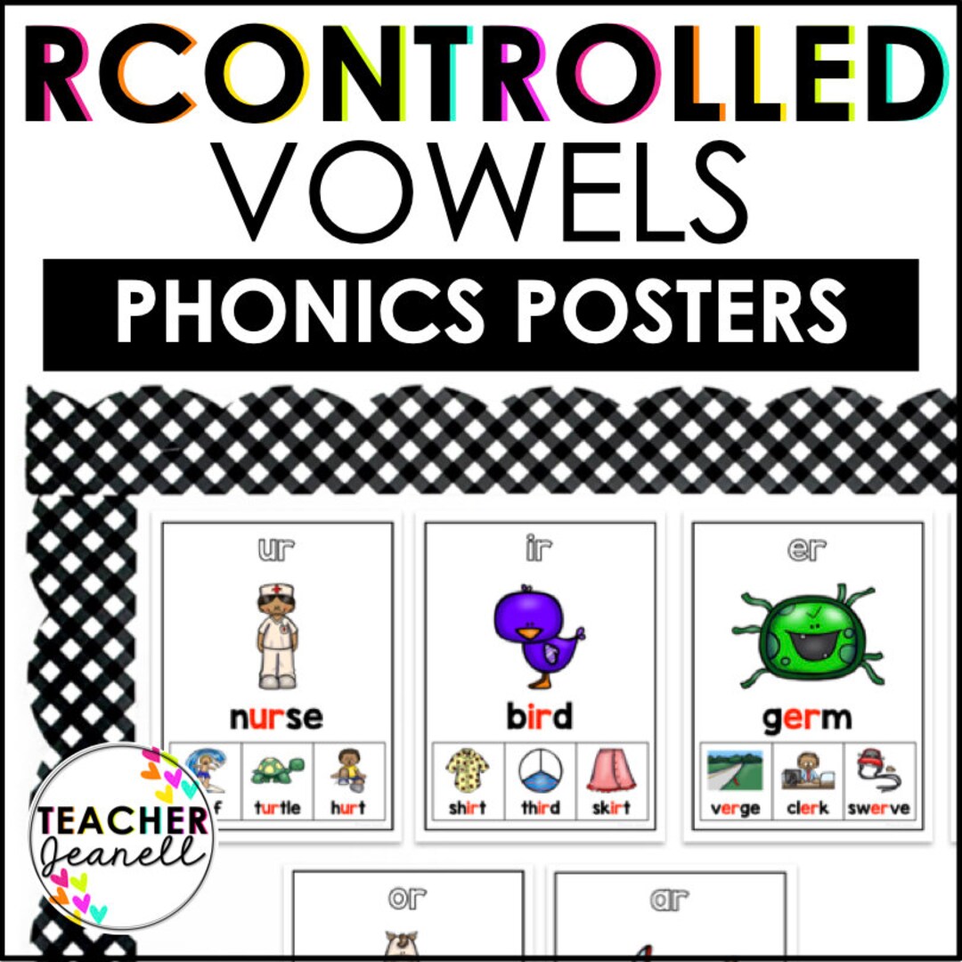R-controlled Vowel Posters Bossy R Phonics Posters - Etsy