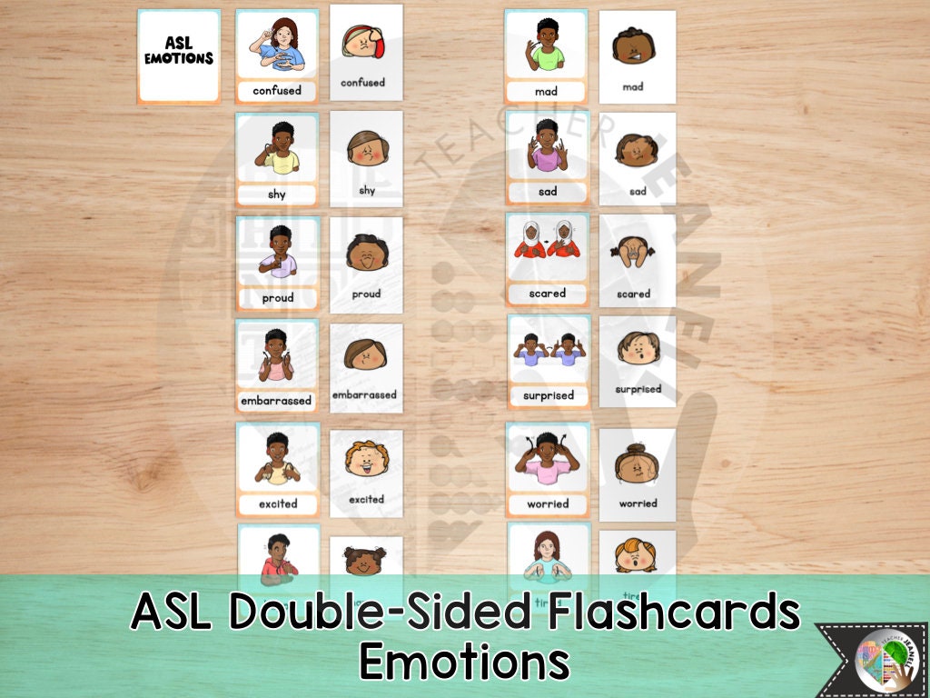 ASL Flashcards Homeschool Resources American Sign Language ASL ...