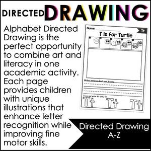 Alphabet Worksheets Alphabet Directed Drawing Directed - Etsy