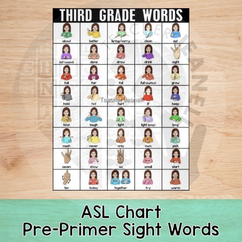 American Sign Language ASL Digital Download ONLY - Etsy