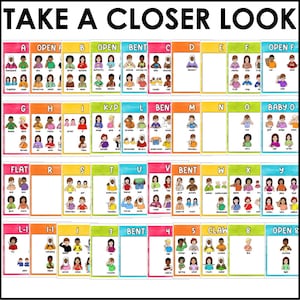 ASL Handshape Dictionary, ASL Alphabet Posters, ASL Sign Language Wall ...