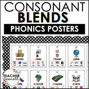 Blends Posters, Consonant Blends, Phonics Posters, Classroom Posters ...