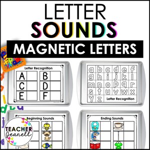 Alphabet Activity Mats, Alphabet Magnetic Letter Center, Beginning ...