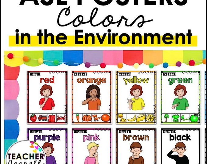 Zoo Animal Signs - ASL Lenticular Poster, Zoo Poster, Animal Sign ...