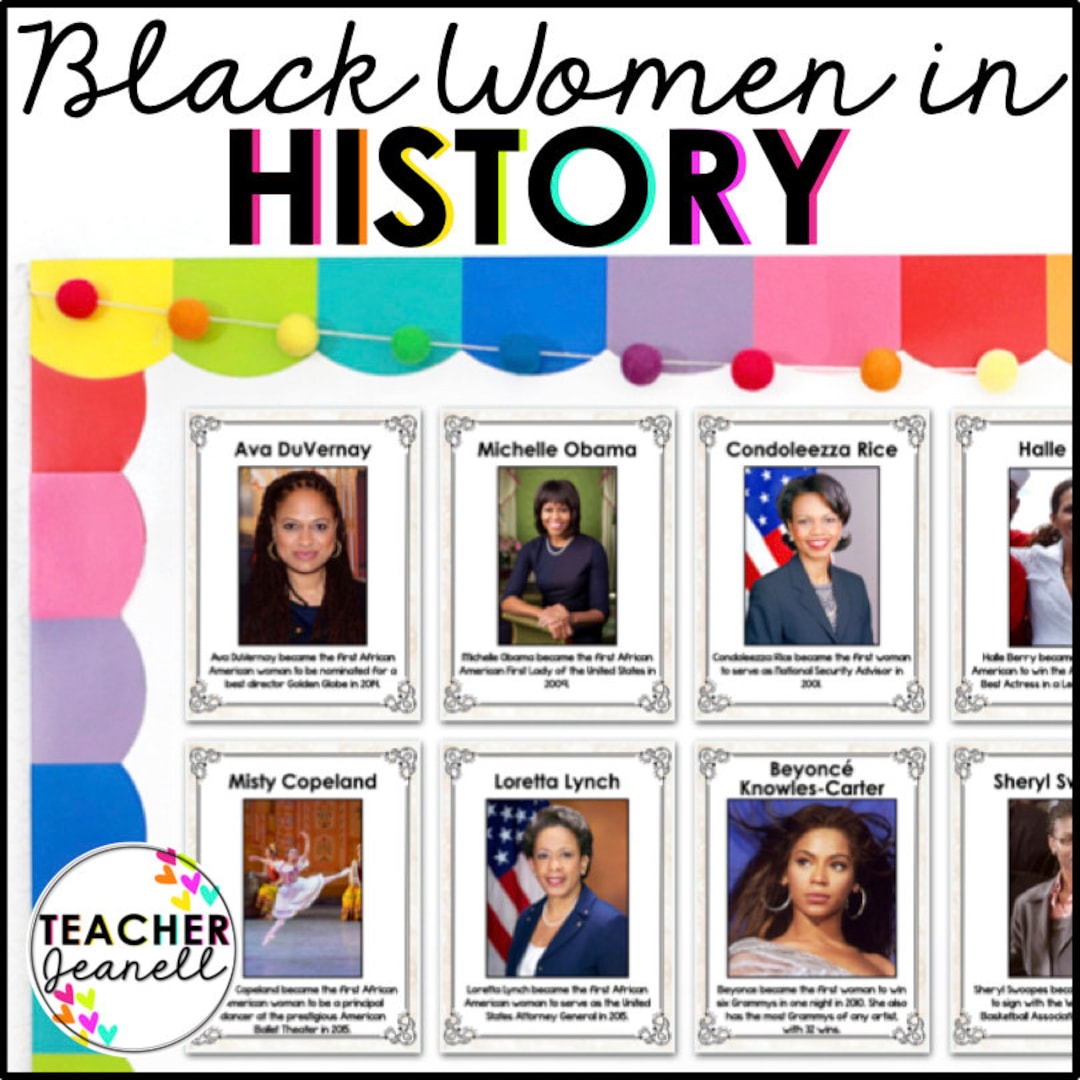 Women's History Month Bulletin Board, Women in Black History Posters ...