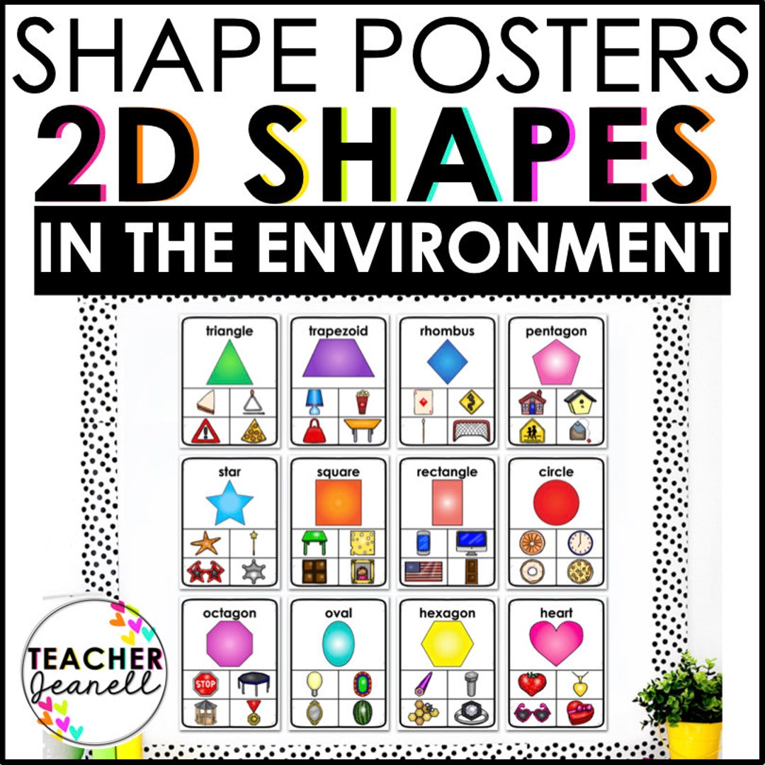 Shape Posters, 2D Shape Posters, 2D Shapes in the Environment Posters ...