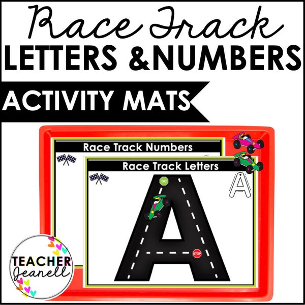 Race Track Letters - Etsy