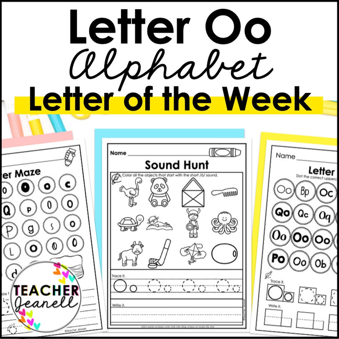 Letter O Alphabet Activities Letter of the Week Preschool - Etsy