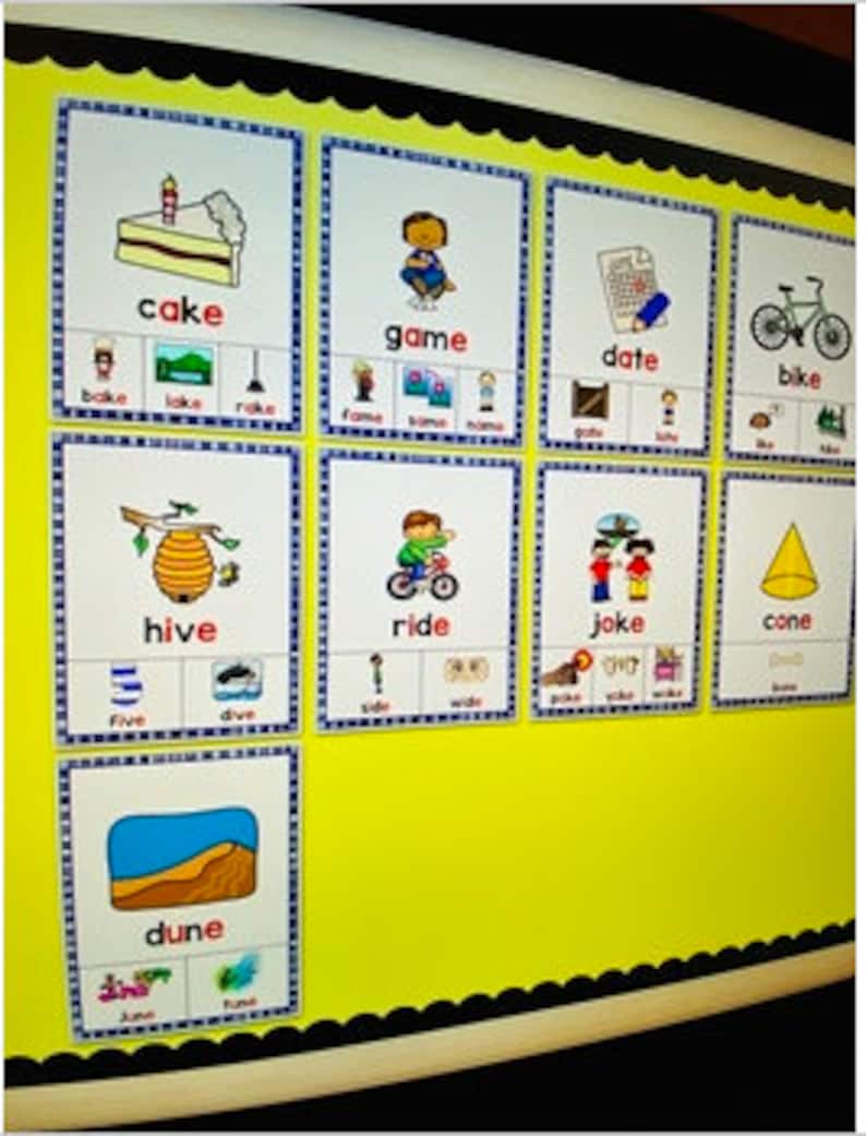 Cvce Posters Silent E Posters Phonics Phonics Classroom | Etsy