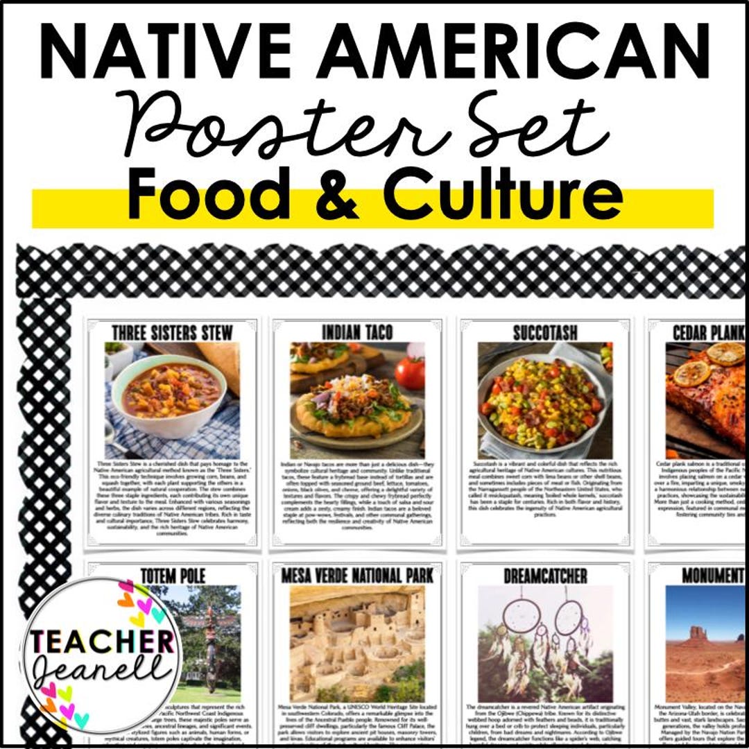 Native American Heritage Month Bulletin Board, Native American Food ...