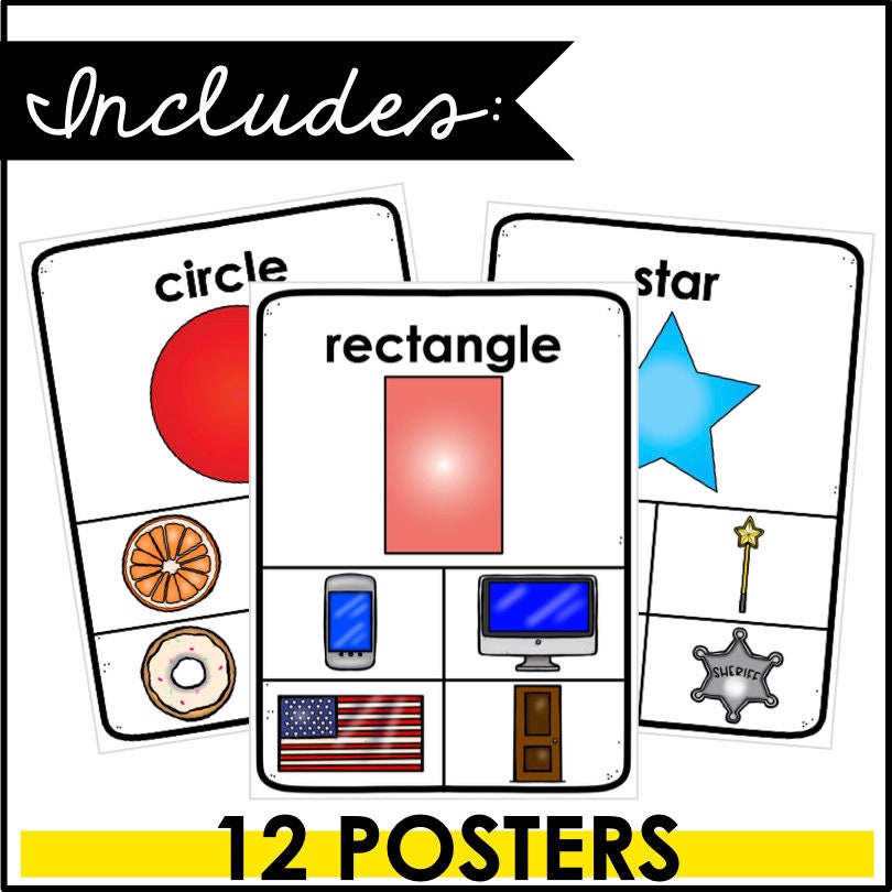 Shape Posters 2D Shape Posters 2D Shapes in the Environment - Etsy Shape Posters 2D Shape Posters 2D Shapes in the Environment - Etsy
