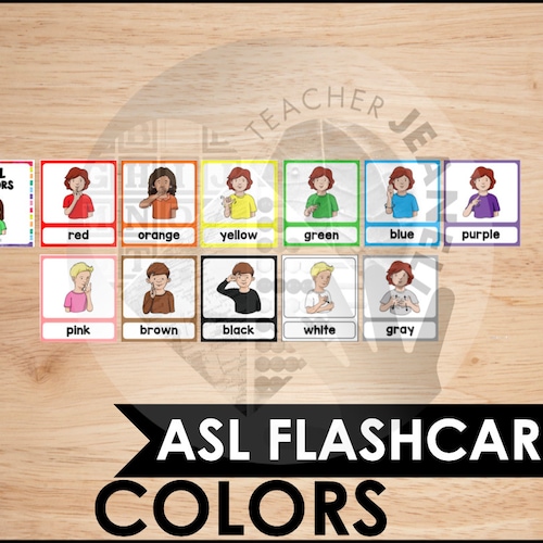 American Sign Language Alphabet Flashcards ASL Classroom - Etsy
