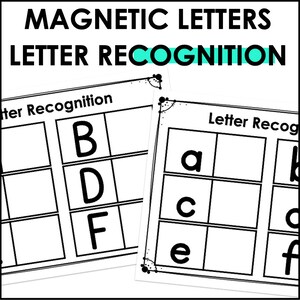 Alphabet Activity Mats, Alphabet Magnetic Letter Center, Beginning ...