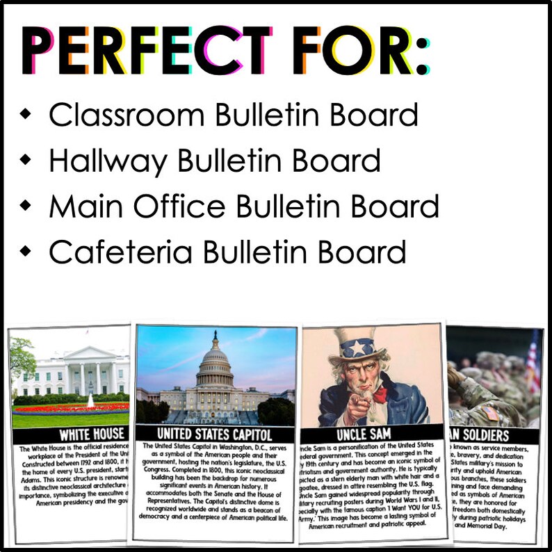 American Symbols Posters | US Civics & History Classroom Decor ...