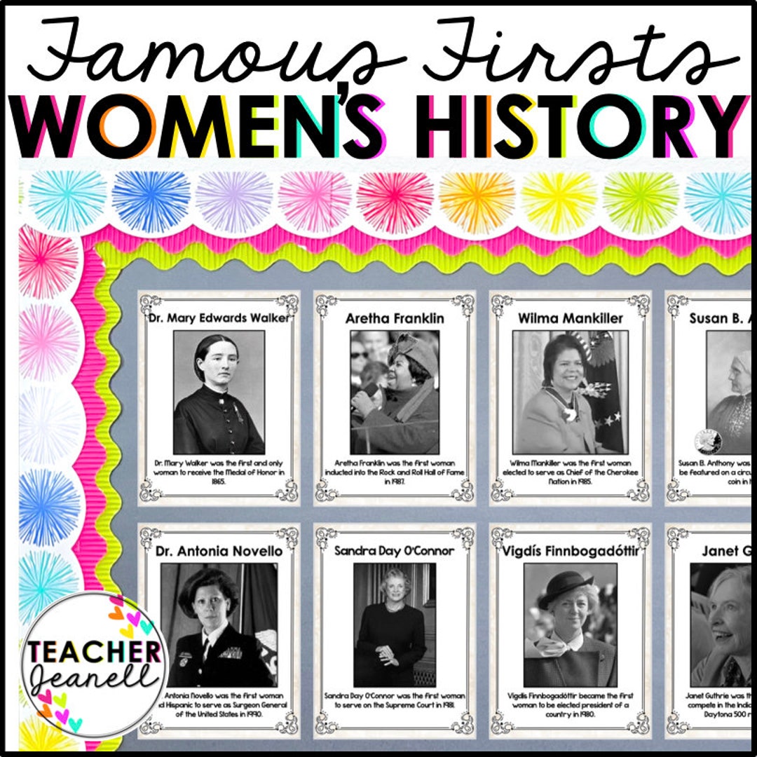 Women's History Month Bulletin Board, Women’s History Month Classroom ...
