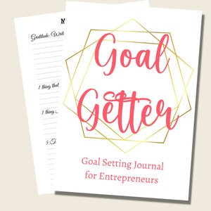 Printable Goal Setting Journal With Prompts for Women, Digital Download ...