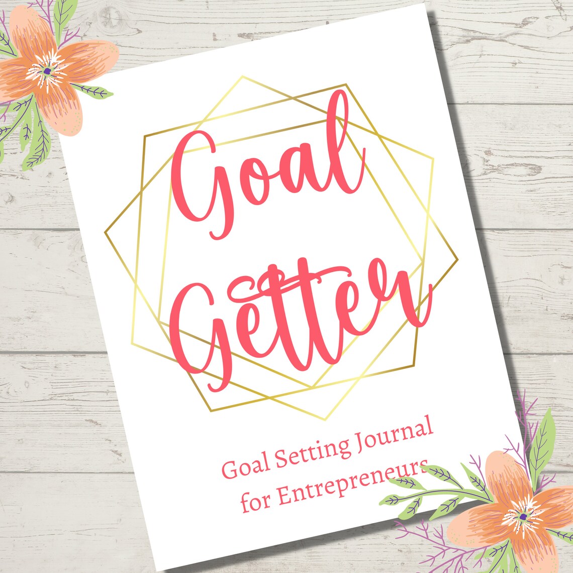 Printable Goal Setting Journal With Prompts for Women, Digital Download ...