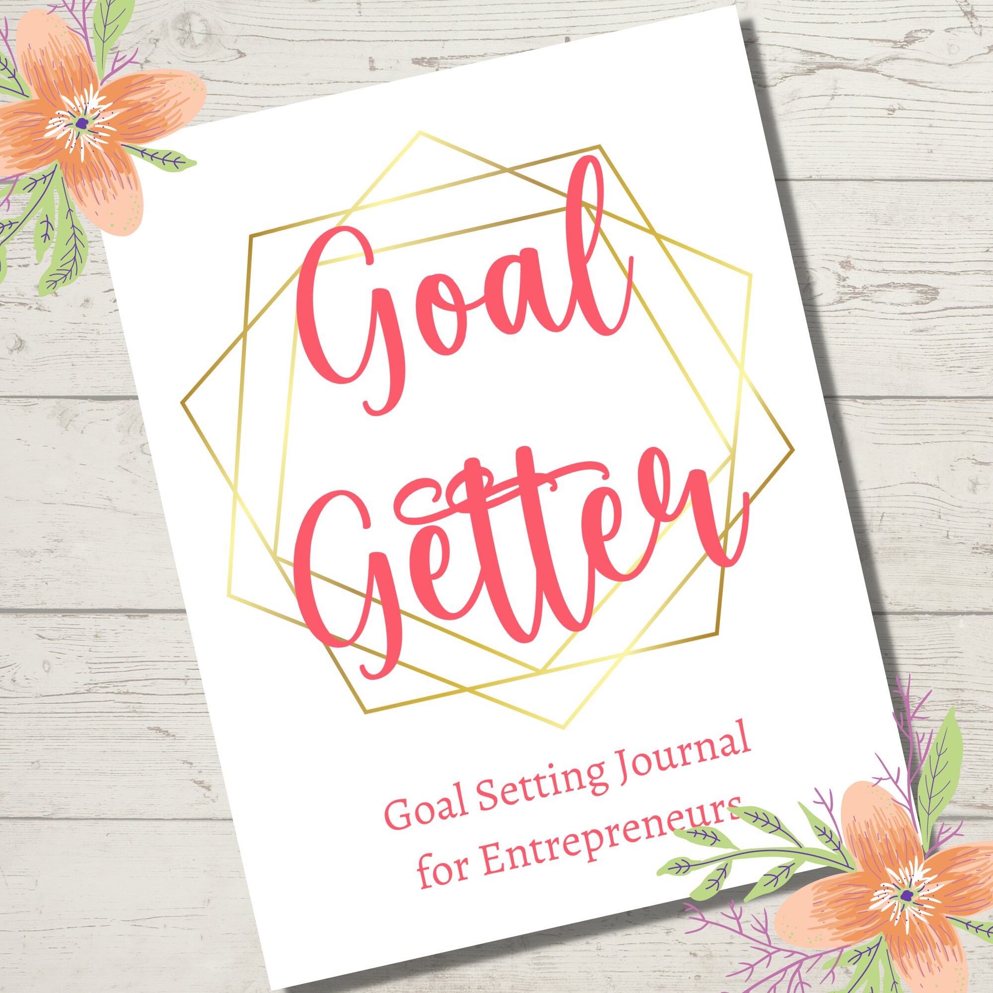 Printable Goal Setting Journal With Prompts for Women, Digital Download ...