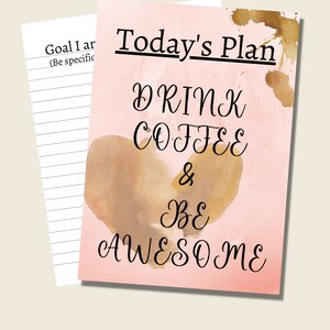 Printable Goal Setting Journal With Prompts for Women, Digital Download ...