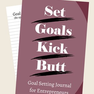 Printable Goal Setting Journal With Prompts for Women, Digital Download ...