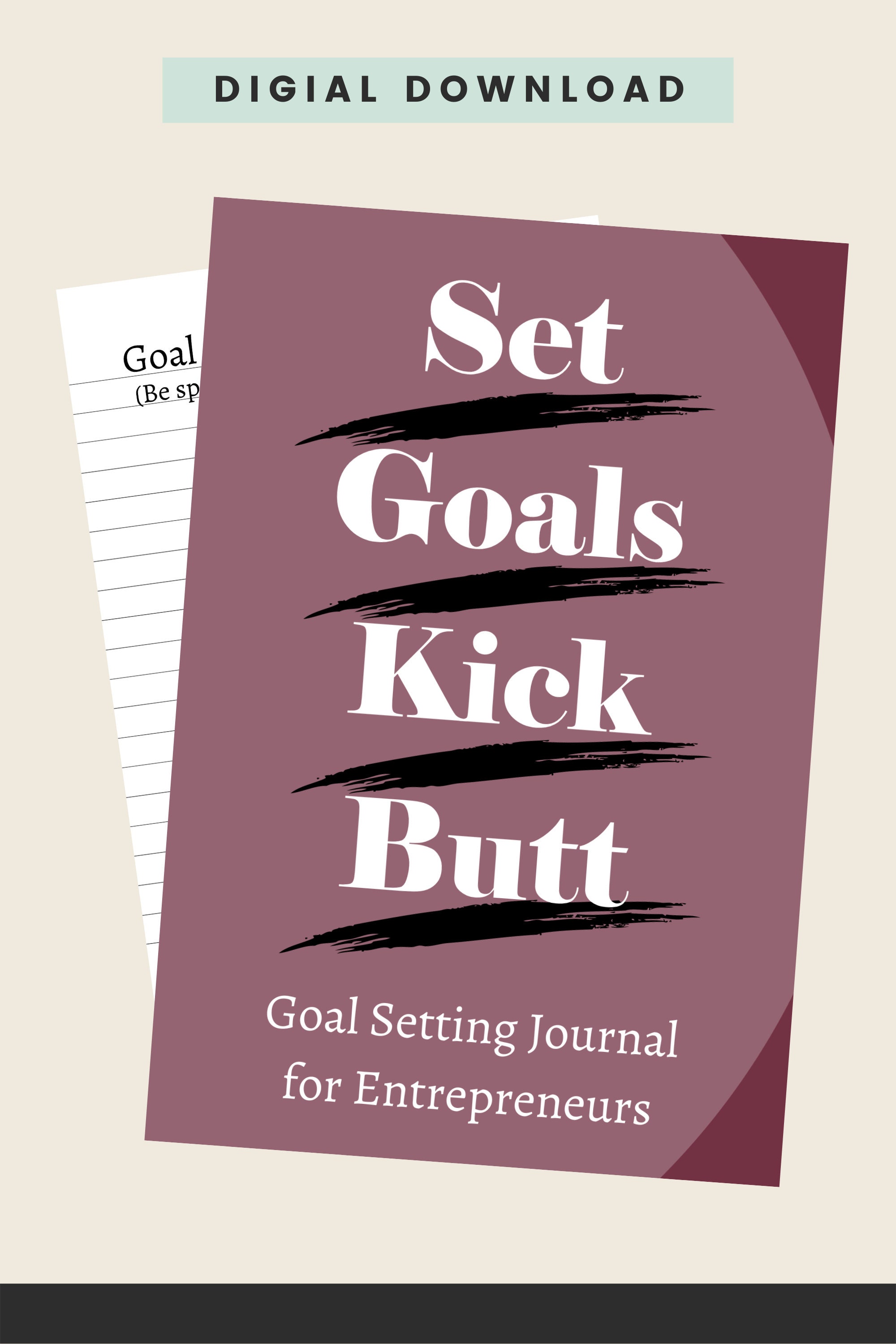 Printable Goal Setting Journal With Prompts for Women Digital - Etsy