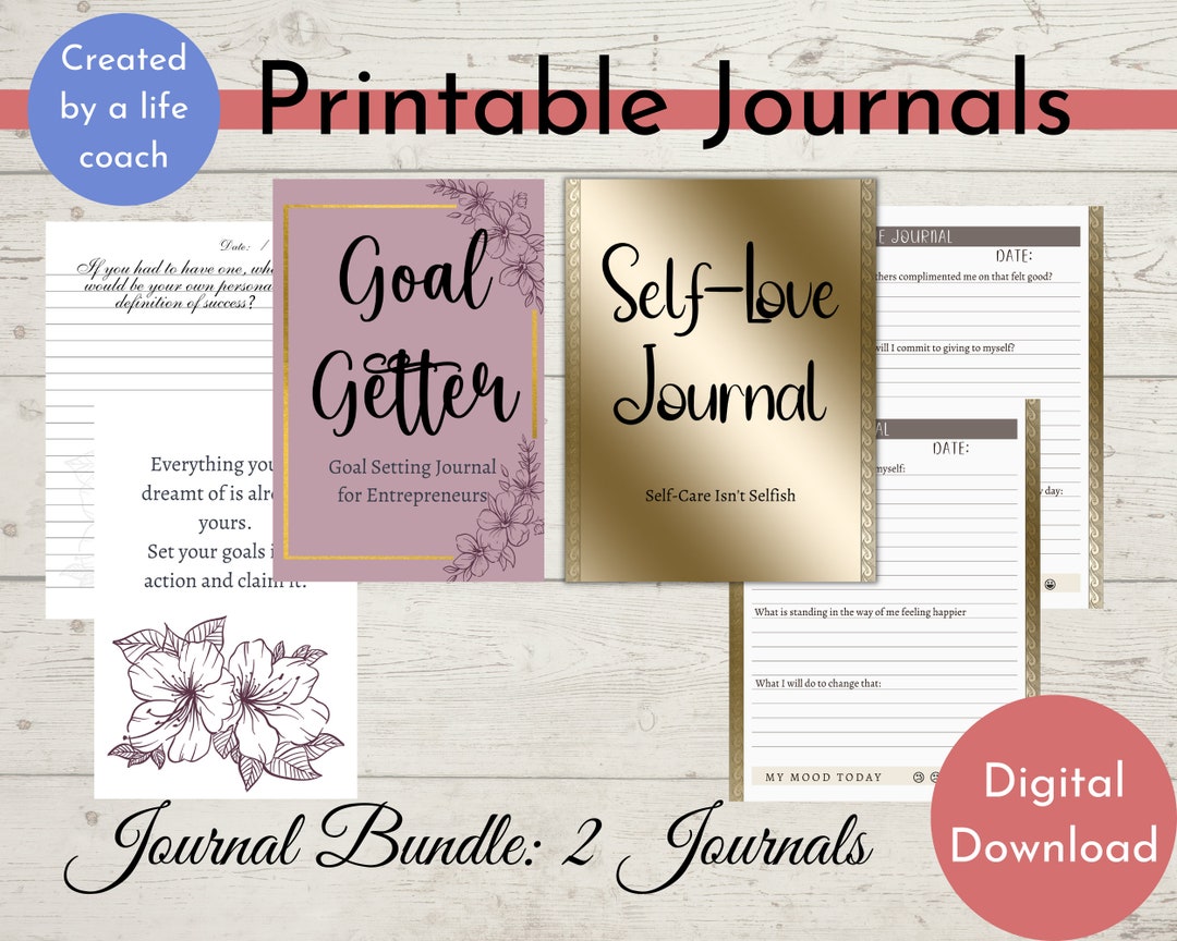 Journal Prompts for Goal Setting Self Love Women's Goal Setting ...