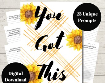 Printable Goal Setting Journal With Prompts for Women Digital | Etsy