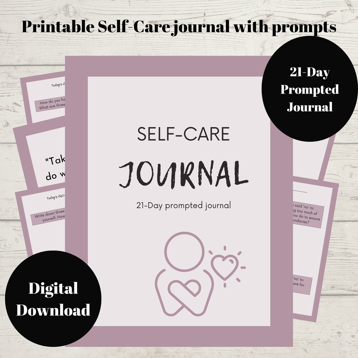 Personal Growth Printable Journal Self-care Prompts - Etsy
