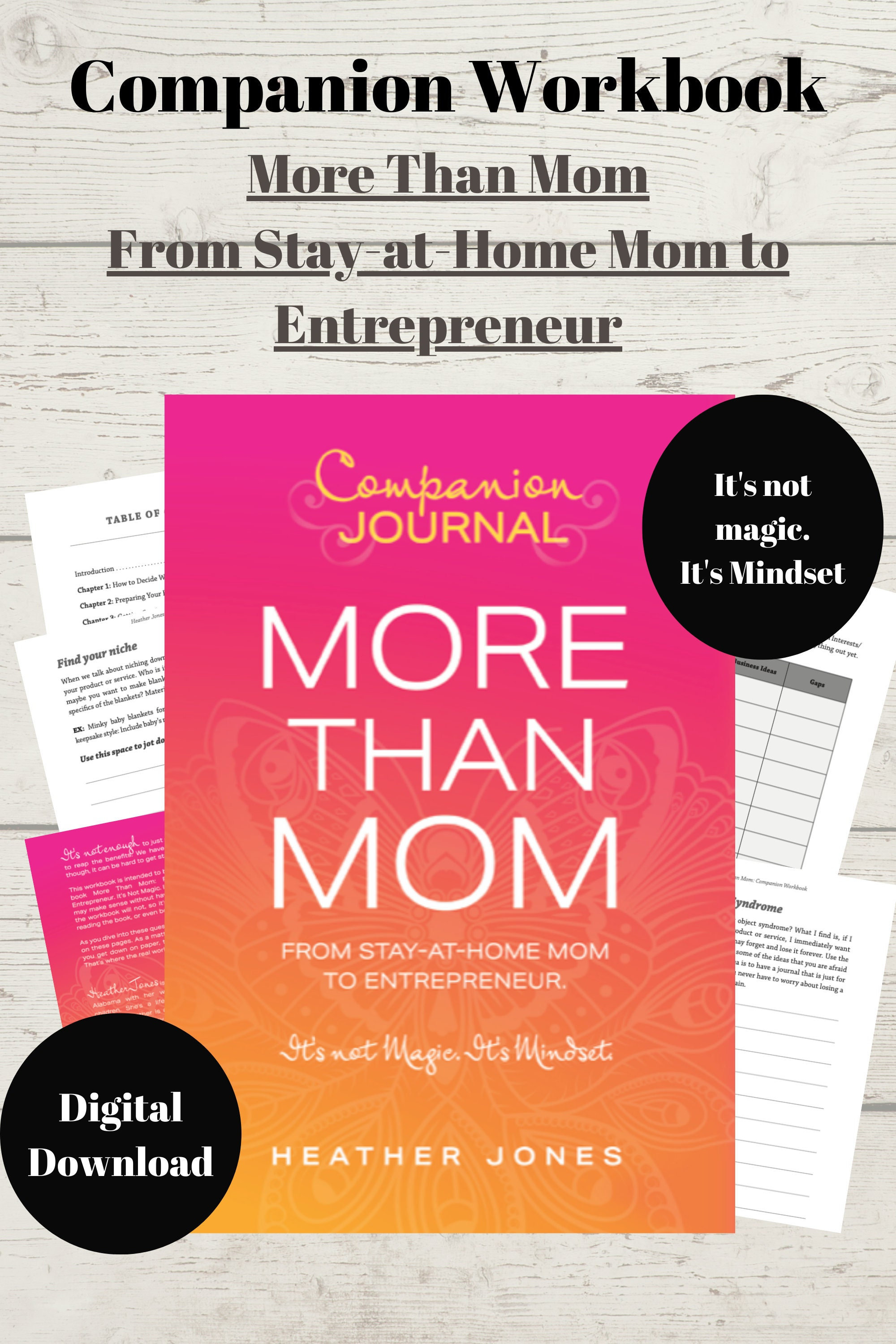 Companion Workbook to More Than Mom. From Stay-at-home Mom to ...