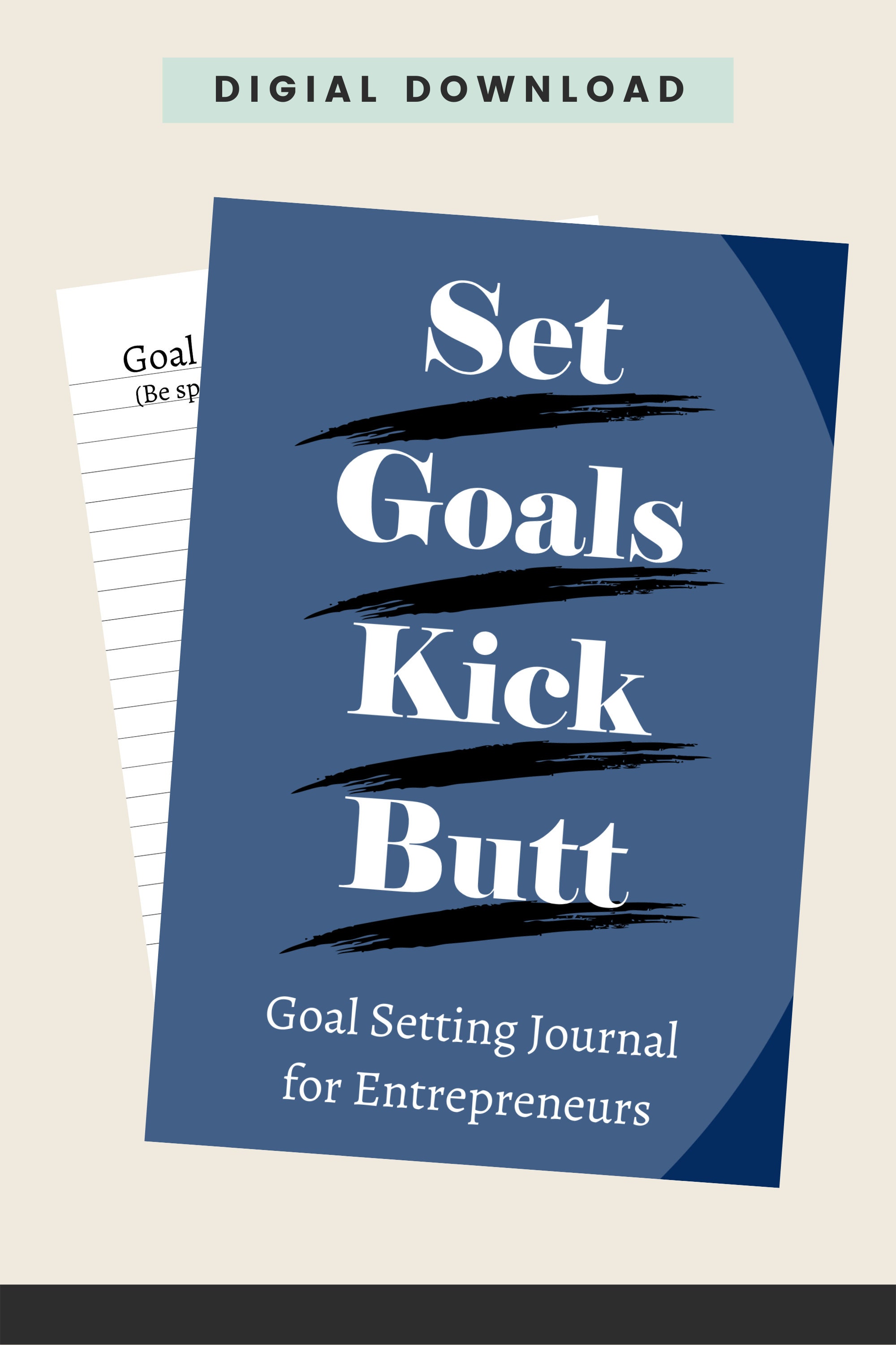 Printable Goal Setting Journal With Prompts for Women, Digital Download ...