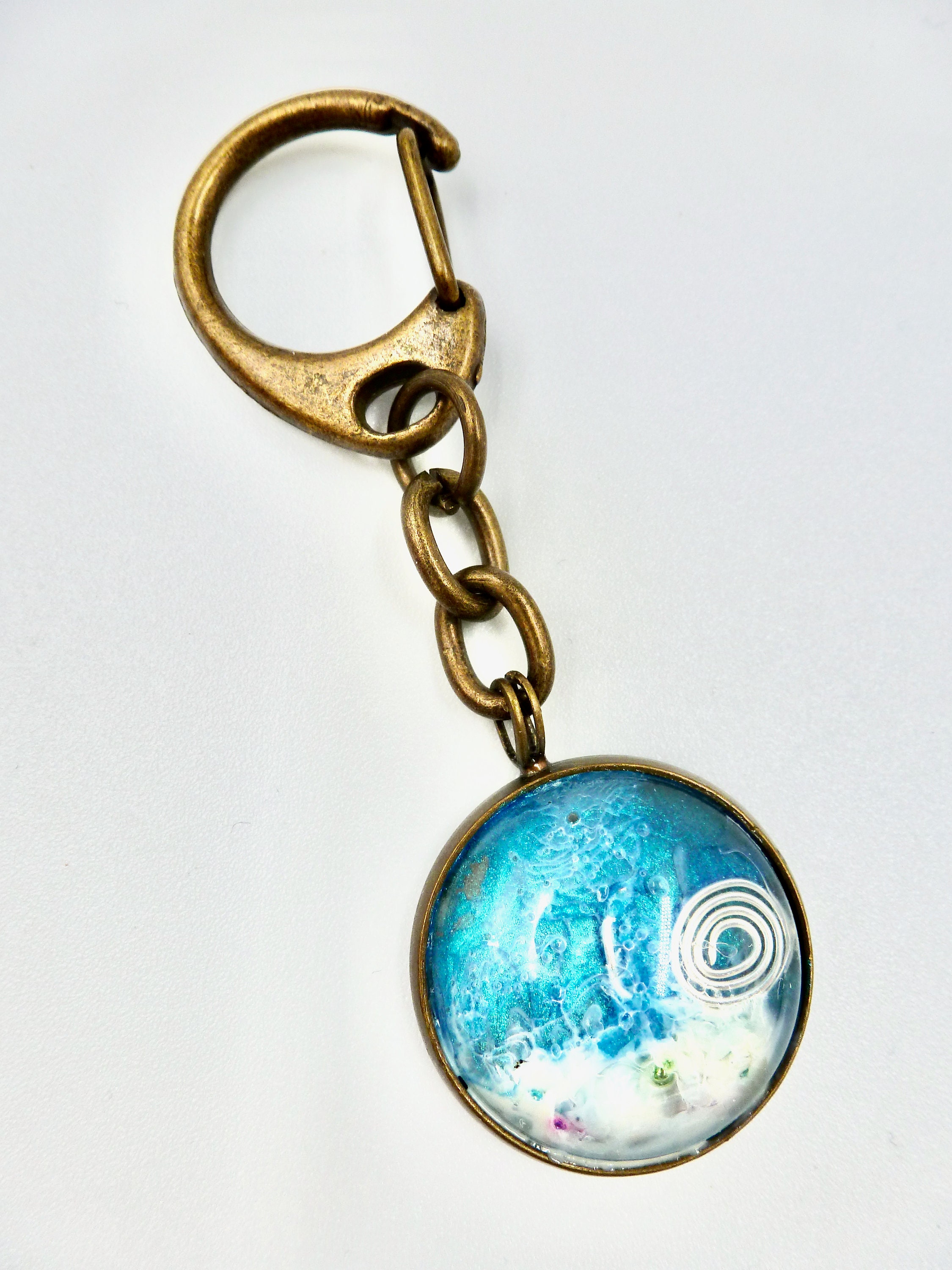 Ocean Keychains Blue Keychains Beach Keychains Sea | Etsy