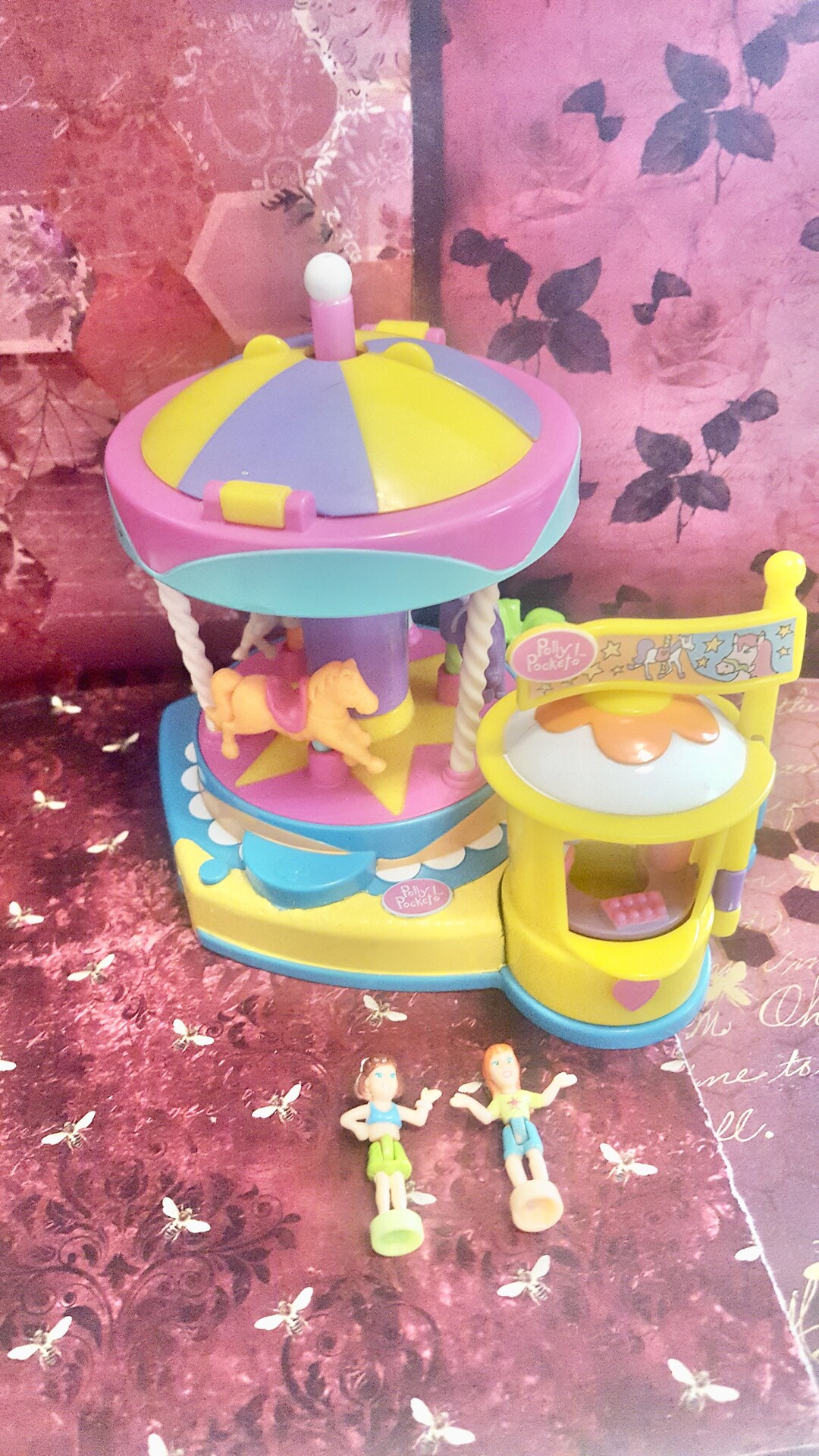 2002 Polly Pocket Carousel With 2 Dolls - Etsy