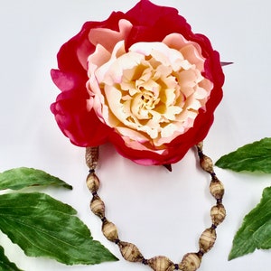 Medieval Style Copper Mesh Wire Beaded Necklace by Lauren Jay Designs ...