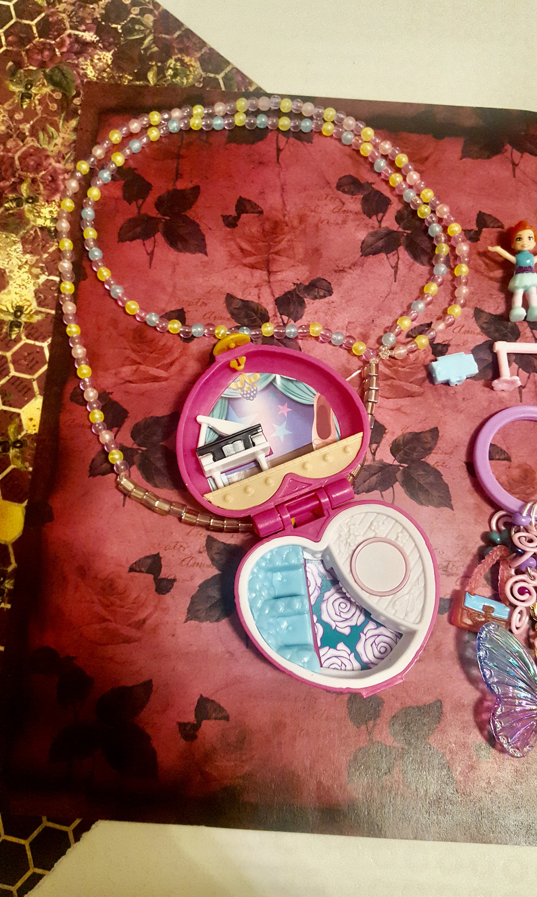 Polly Pocket Ballet Locket Necklace Jewellery Set by Lauren - Etsy Canada