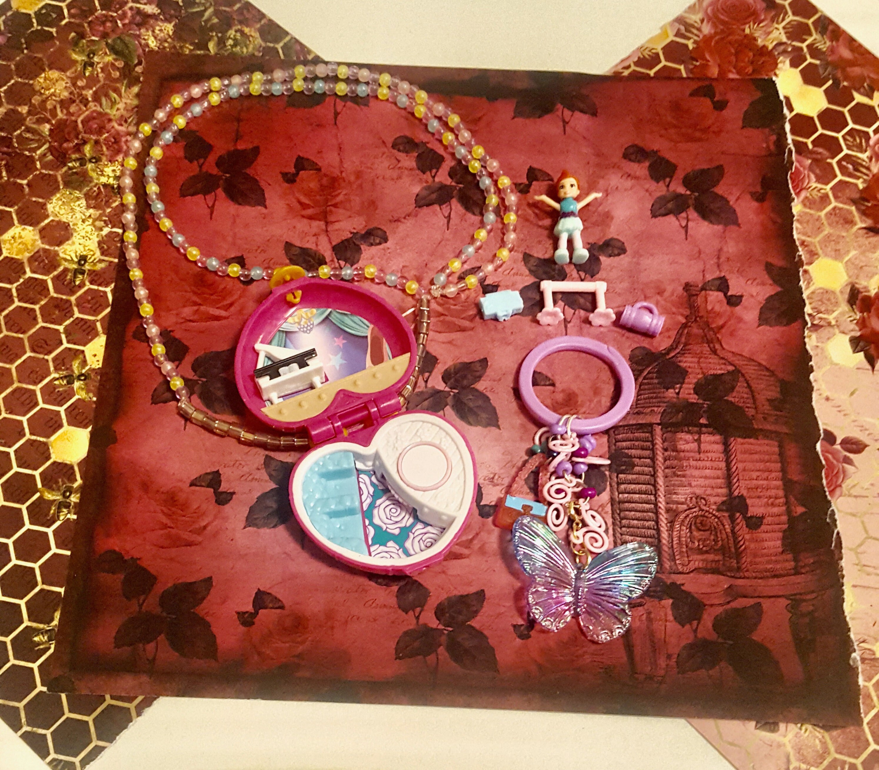 Polly Pocket Ballet Locket Necklace Jewellery Set by Lauren - Etsy Canada