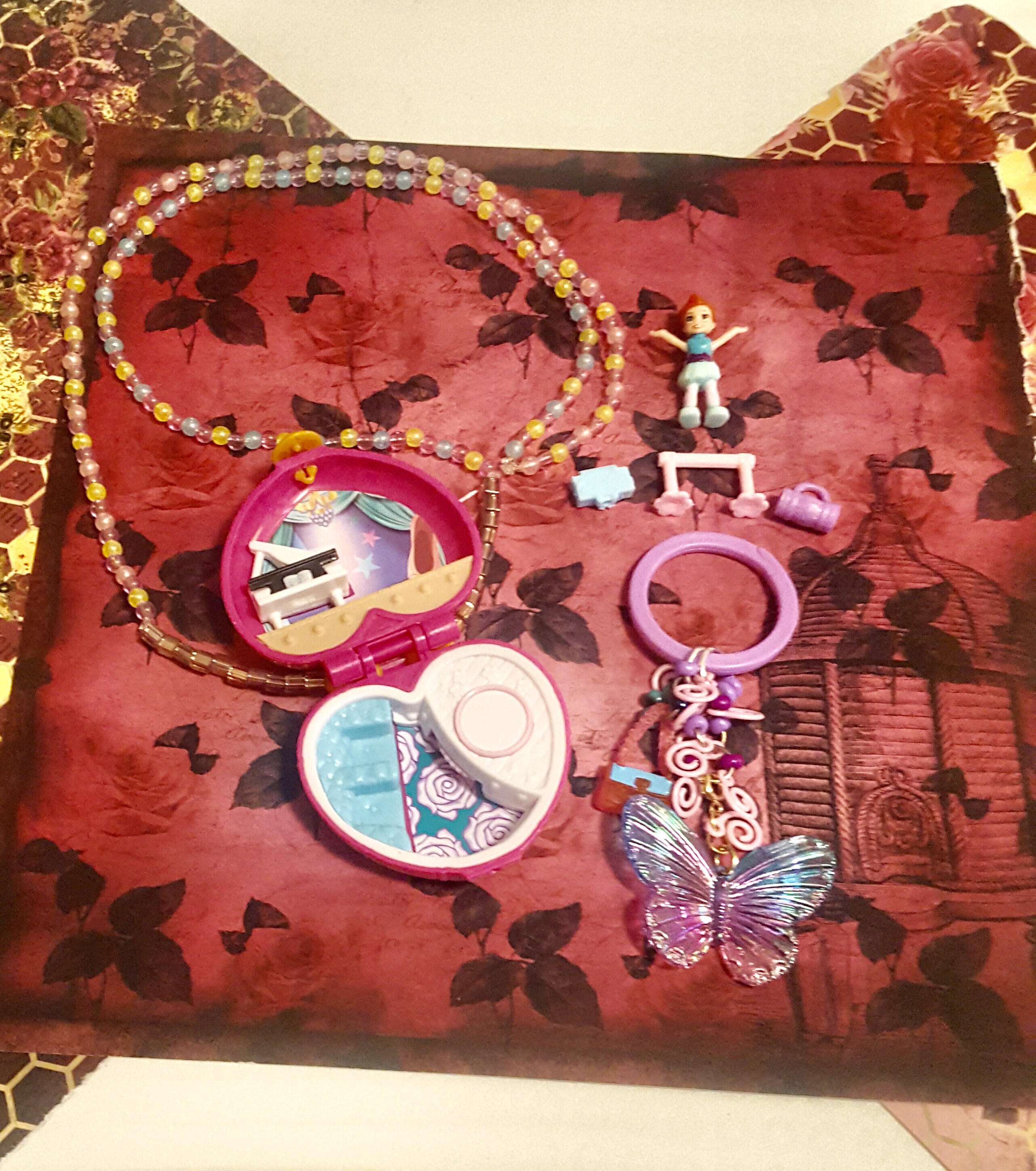 Polly Pocket Ballet Locket Necklace Jewellery Set by Lauren - Etsy Canada