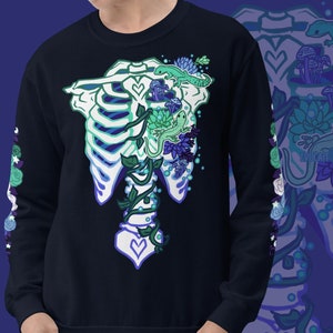 Gay MLM Subtle Pride Ribcage Sweatshirt | MLM Flag Sweater, Gay Pride ...