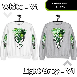 Aromantic Subtle Pride Ribcage Sweatshirt | Aro Flag Sweater, Aromantic ...