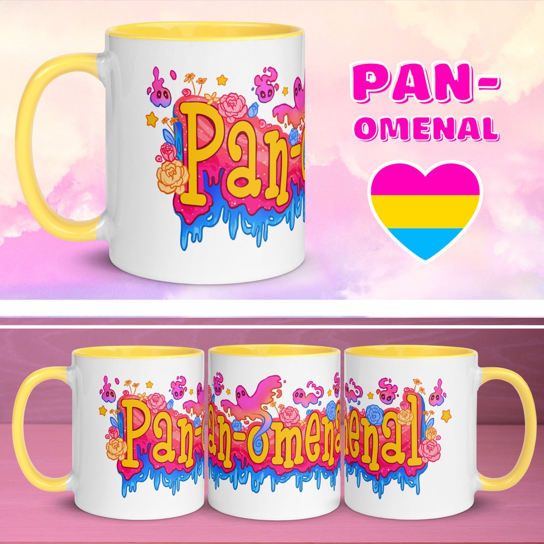 Pansexual Pride Ghost Mug Pan Pride Witchy Gifts, Pastel Goth Queer Art ...