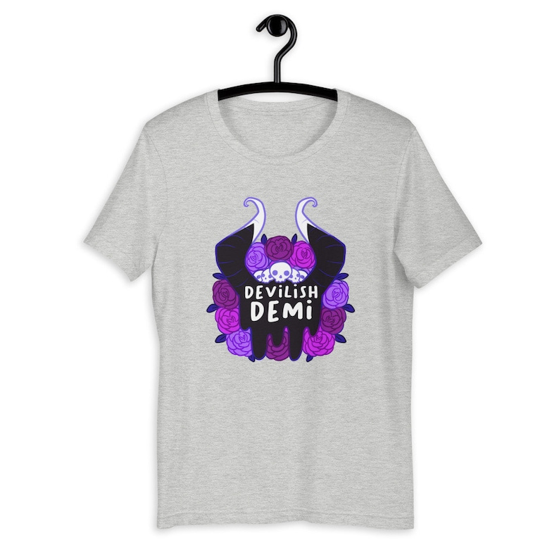 Demisexual Subtle Pride Devil Goth Shirt | Ace Spooky Demon T-shirt ...