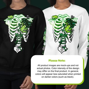 Aromantic Subtle Pride Ribcage Sweatshirt | Aro Flag Sweater, Aromantic ...
