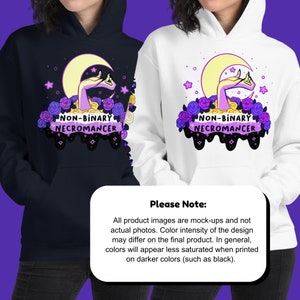 Nonbinary Sweatshirt| Non-binary Necromancer Unisex Hoodie | LGBT Witch ...